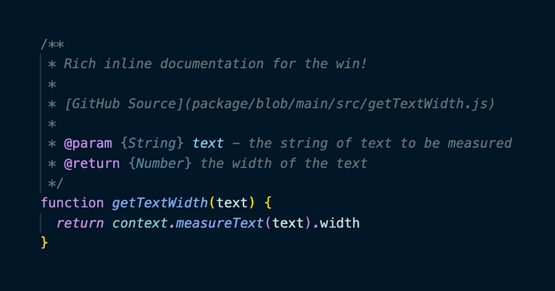 Better library DX using JSDoc links | souporserious Better library DX using JSDoc links | souporserious